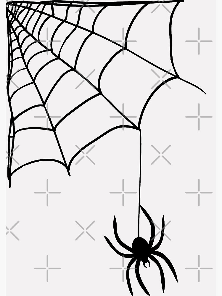 "Spider crawling down a spider's web" Spiral Notebook for Sale by ...