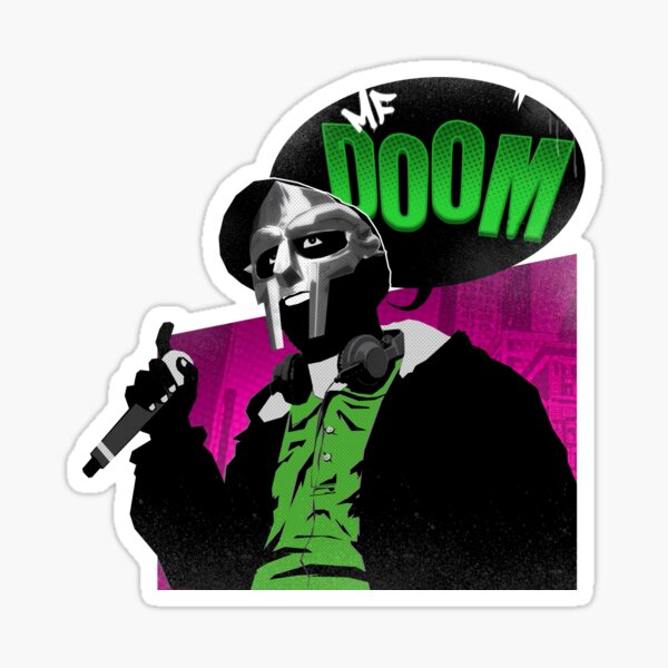 "DOOM Rap " Sticker for Sale by YHJ2 | Redbubble
