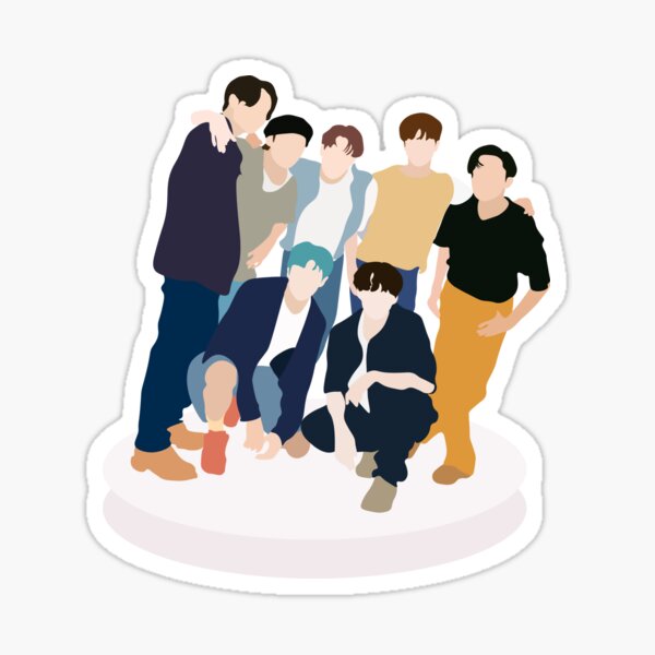 "BTS DYNAMITE" Sticker by ChillAtDawn | Redbubble