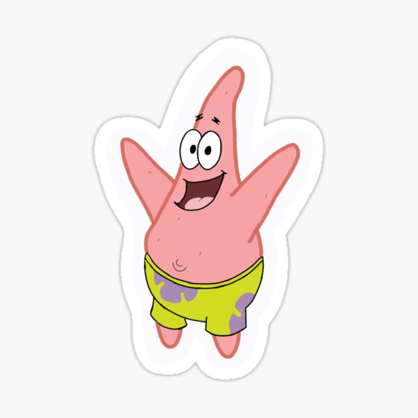 "Patrick Star" Sticker by KSPersonalized | Redbubble