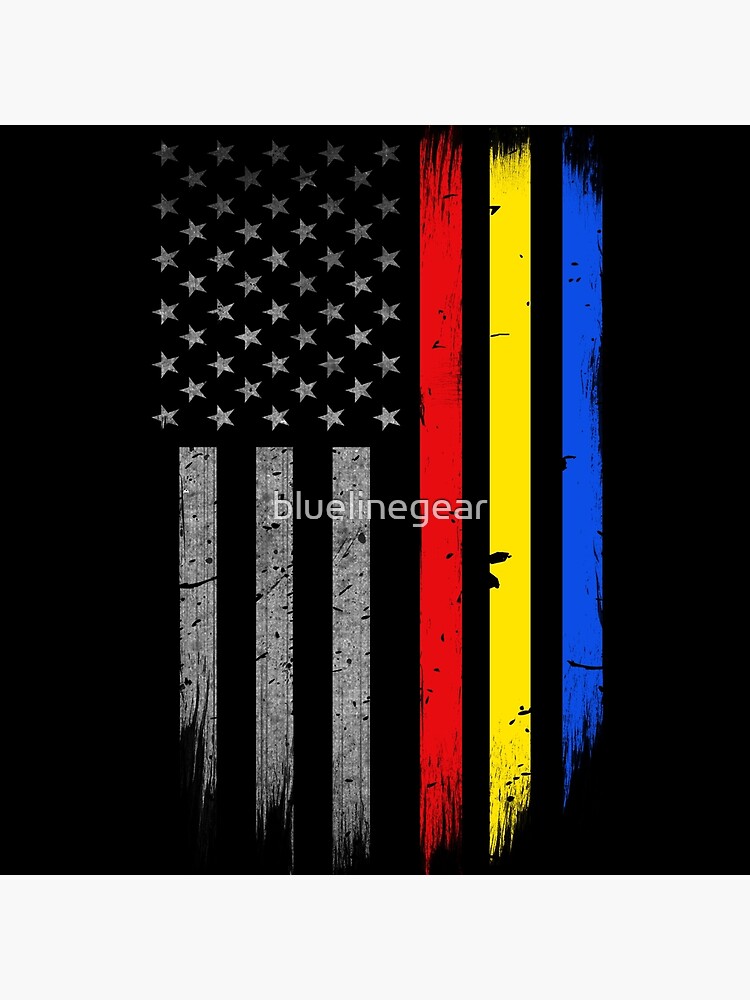 "911 Dispatcher - Firefighter - Thin Blue Line - Police Officer Flag ...