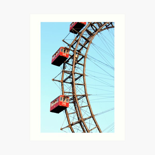 "Praterstern Park, Riesenrad, Ferris Wheel" Art Print by GregorDyer ...