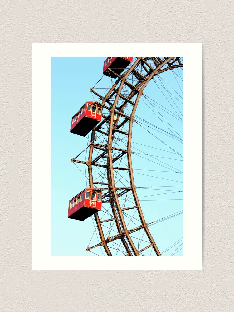 "Praterstern Park, Riesenrad, Ferris Wheel" Art Print by GregorDyer ...