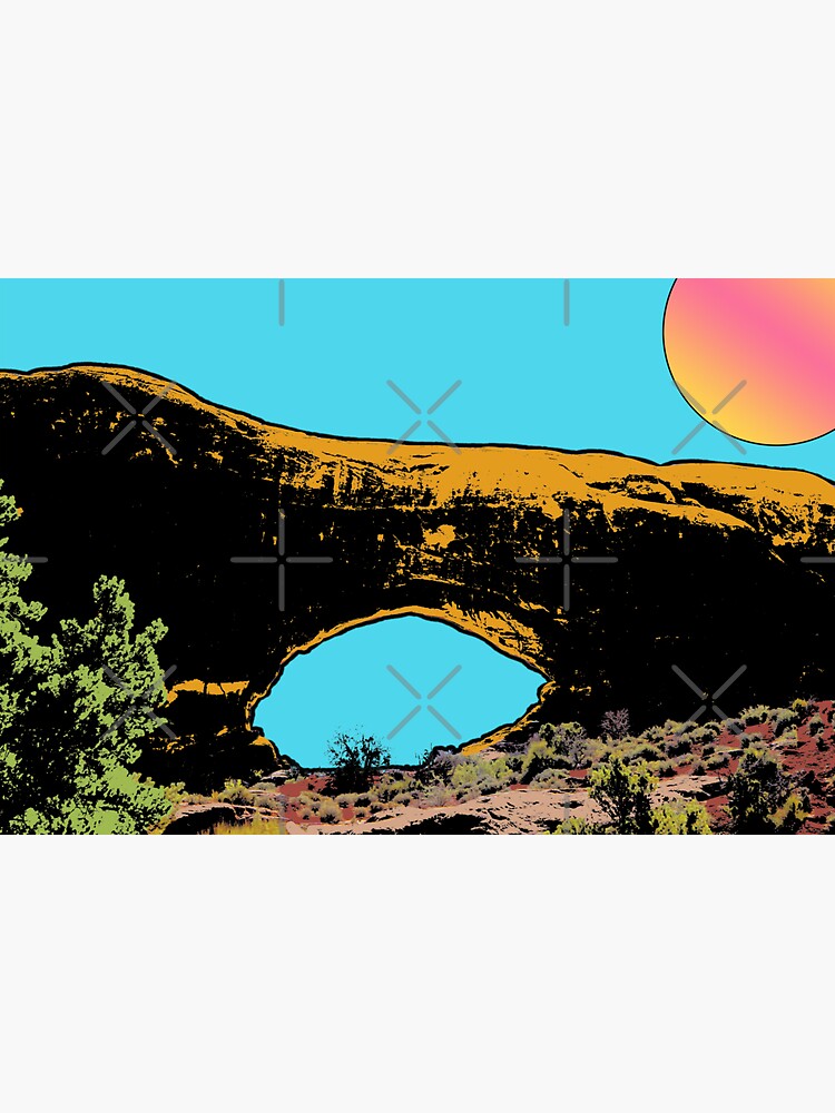 "North Window Arch with Sunrise" Sticker for Sale by devinswy | Redbubble