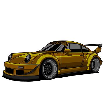 "RWB 911 Gold " Sticker for Sale by Culture AutoWorks | Redbubble