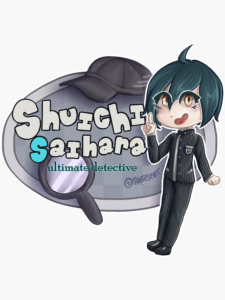 "Shuichi Saihara Danganronpa sticker" Sticker for Sale by Taffe | Redbubble