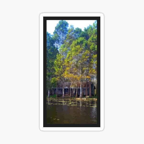 "Swamp Cabin" Sticker for Sale by muskitt | Redbubble