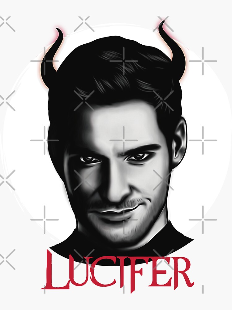 "Lucifer" Sticker for Sale by Geraart | Redbubble