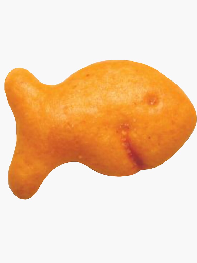 "Goldfish Cracker" Sticker for Sale by emmmcc | Redbubble