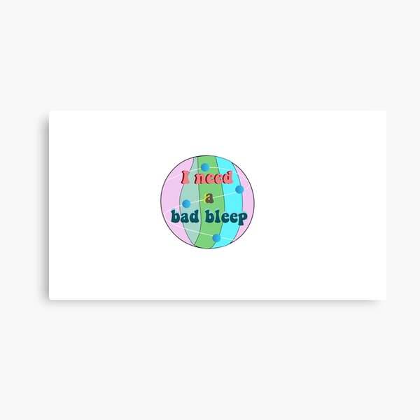 "I need a bad bleep" Canvas Print for Sale by katrinax | Redbubble