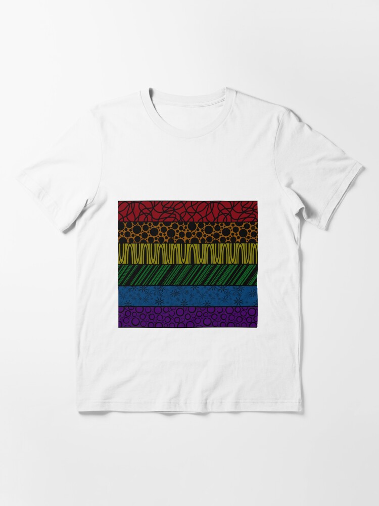"Muted Pride Flag doodle" T-shirt for Sale by marieby | Redbubble ...
