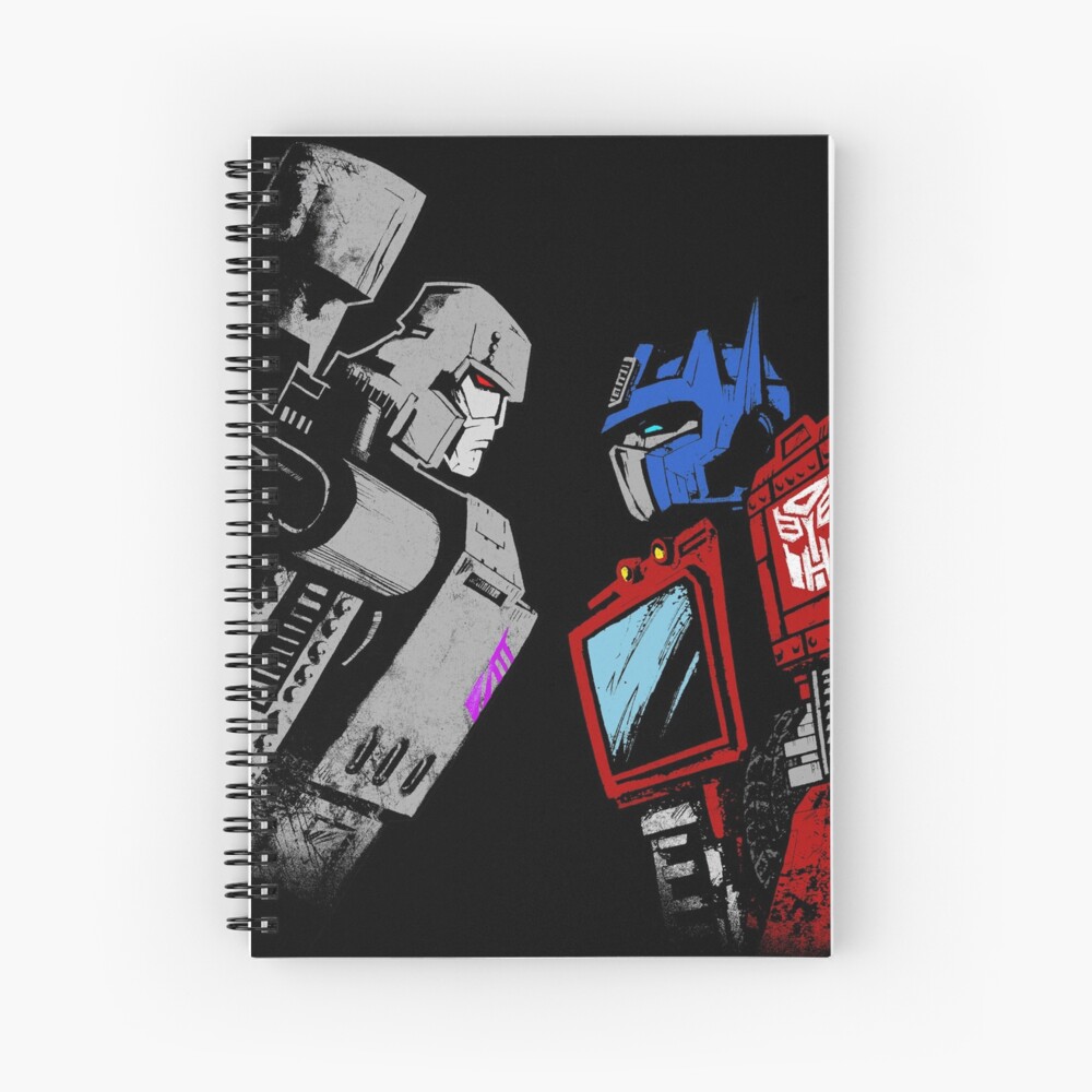 "optimus prime megatron transformers full color" Spiral Notebook by ...