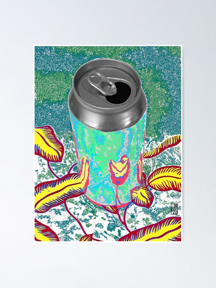 "Still Life with Beer Can" Poster by JohnVorhaus | Redbubble