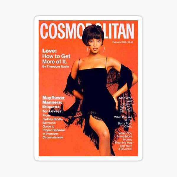 "Vintage Cosmo Magazine Cover" Sticker by trapqueenautumn | Redbubble