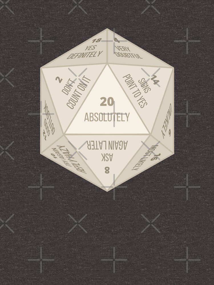 "Magic D20 Ball Natural 20" T-shirt by ElegantTangent | Redbubble