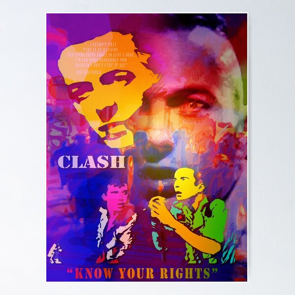 "CLASH KNOW YOUR RIGHTS" Poster for Sale by Neil Finnemore | Redbubble