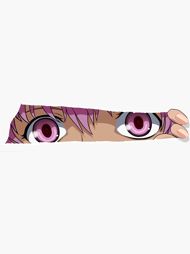 "Eye Yuno Gasai Future Diary" Sticker for Sale by Cartoon-Star | Redbubble