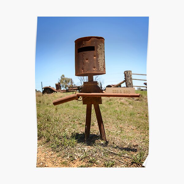 "Ned Kelly Letter Box" Poster for Sale by Chris Randall | Redbubble