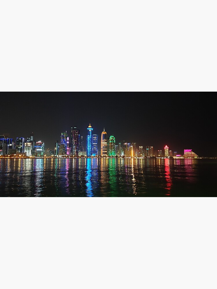 "Doha Skyline" Poster by Xray1995 | Redbubble