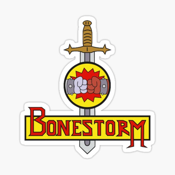 Pegatina «Bonestorm - Simpsons Juego Divertido» de NoHomers | Redbubble