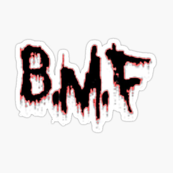 "BMF red and black" Sticker for Sale by Beyond-Death | Redbubble