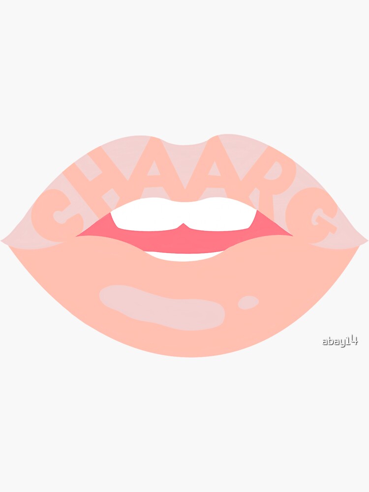 "CHAARG Nude Lip Design" Sticker by abay14 | Redbubble