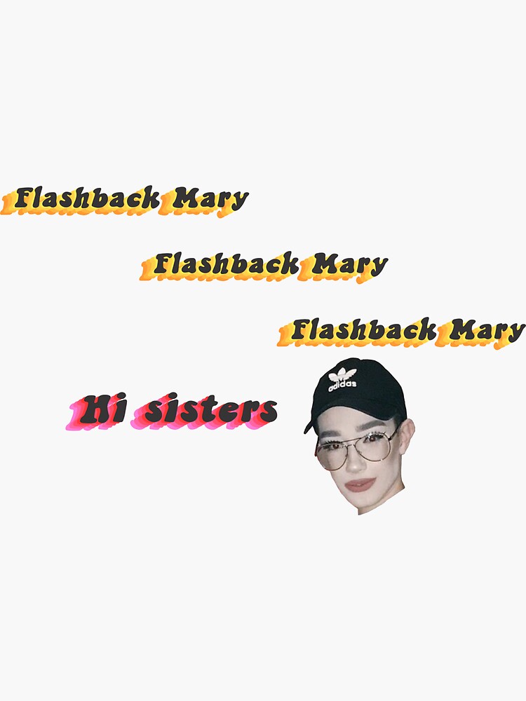 "James Charles Flashback Mary" Sticker for Sale by pigeonspinkytoe ...