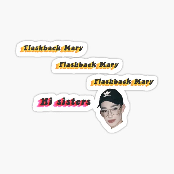 "James Charles Flashback Mary" Sticker for Sale by pigeonspinkytoe ...