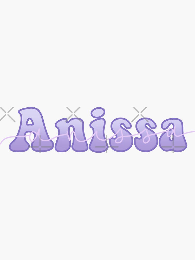 "Anissa custom" Sticker for Sale by chloemadesigns | Redbubble