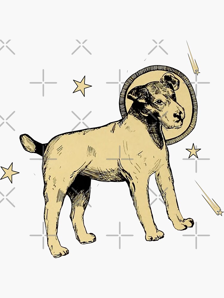 "Space Dog" Sticker by WhatOdds | Redbubble