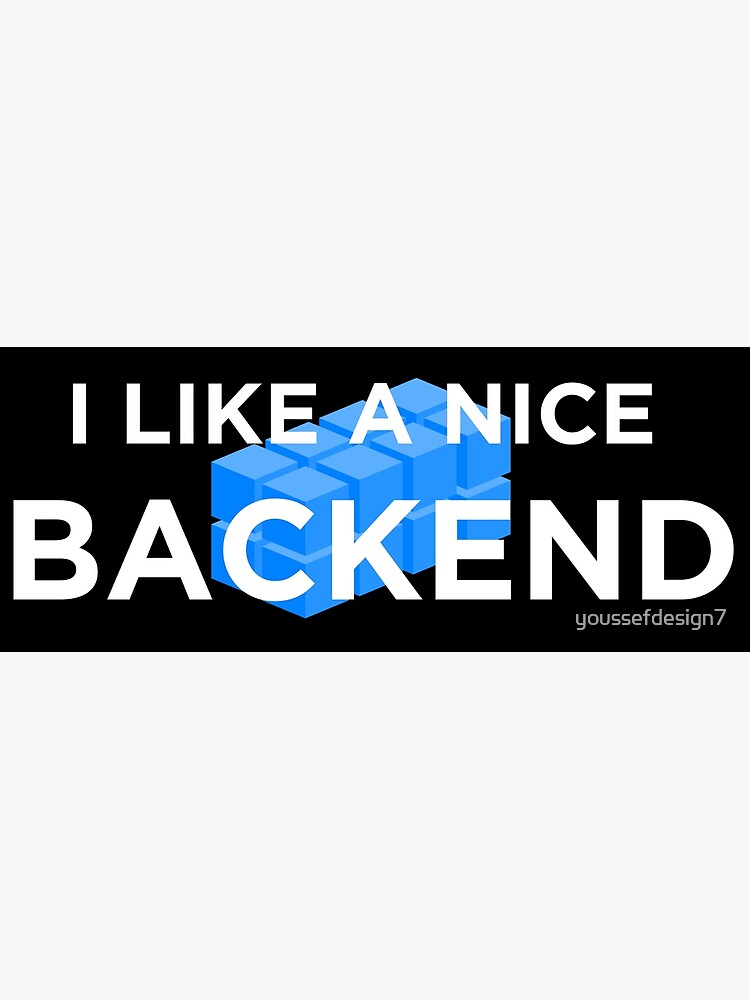 I Like A Nice Backend Funny Cute Coder Hacker Software Engineer Developer It Hacking Coding