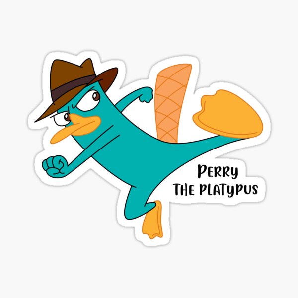 "Perry the platypus" Sticker by AverilMaeve | Redbubble