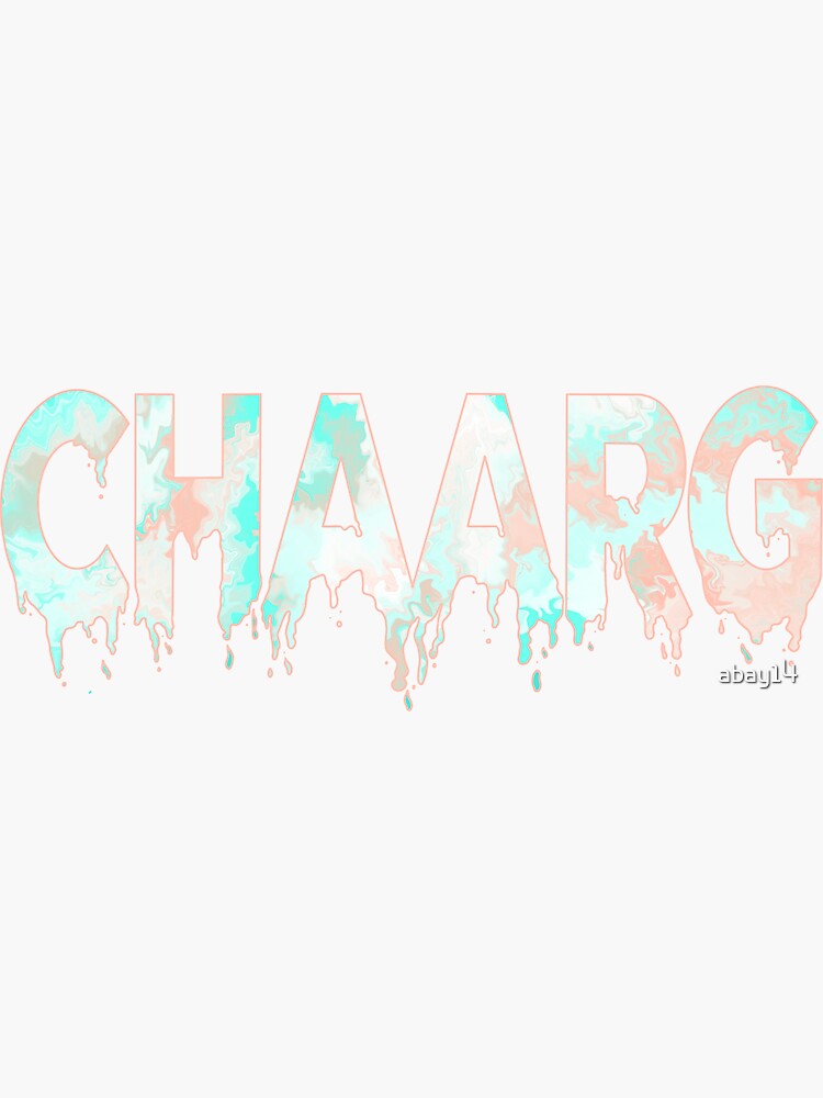 "CHAARG Tie-Dye Drip Design" Sticker for Sale by abay14 | Redbubble