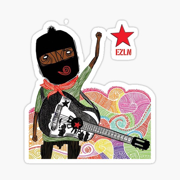 "EZLN" Sticker by ROJOCELESTEMX | Redbubble