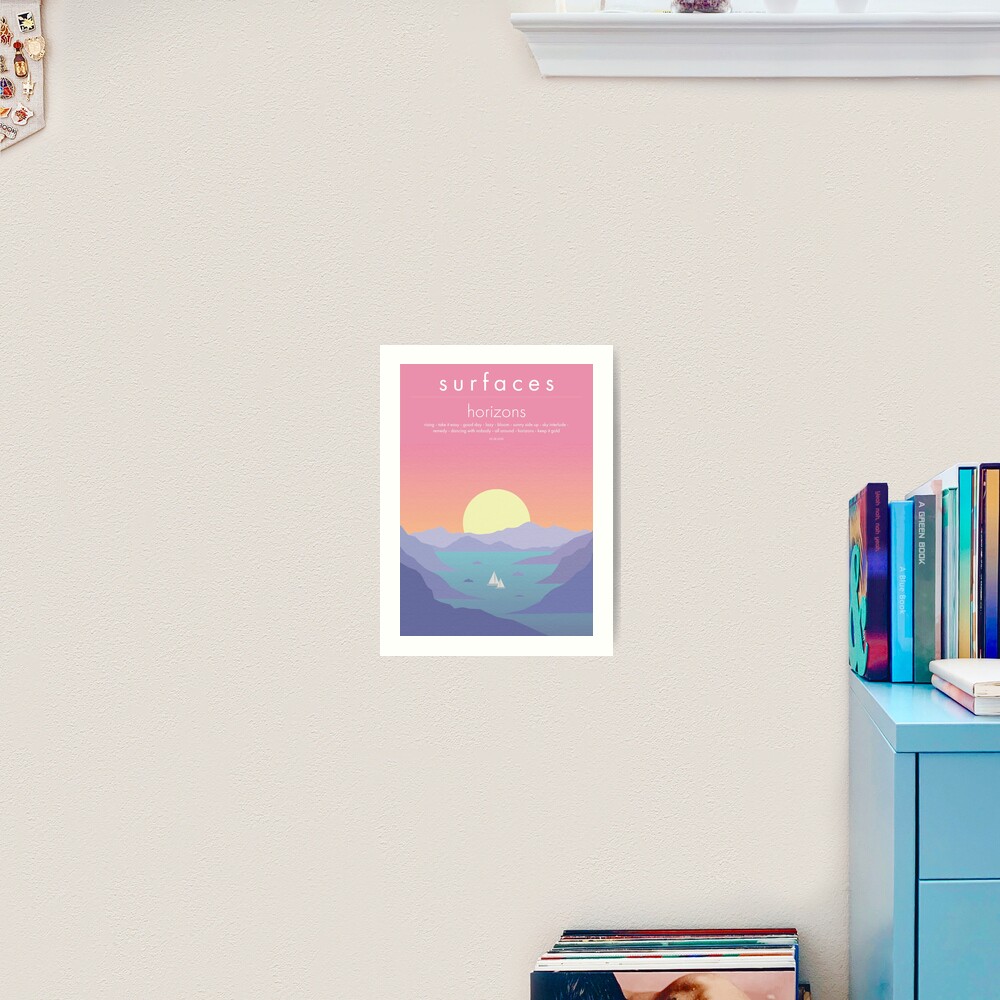 "Surfaces Horizons Album Cover" Art Print for Sale by TamDigitalPrint ...