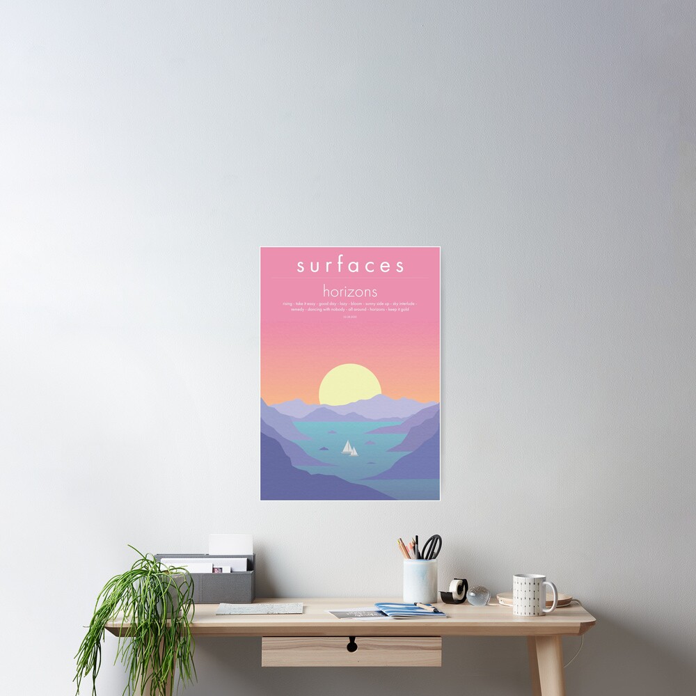 "Surfaces Horizons Album Cover" Poster for Sale by TamDigitalPrint ...