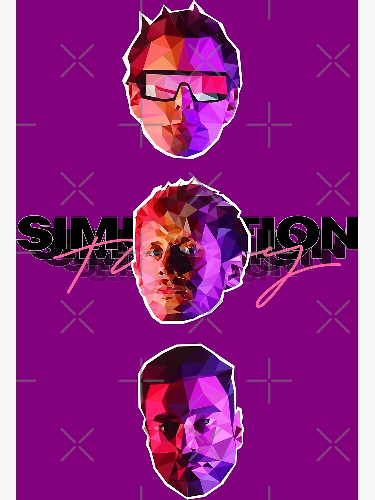 "Muse Simulation Theory low poly art" Art Print by mapherpineda | Redbubble