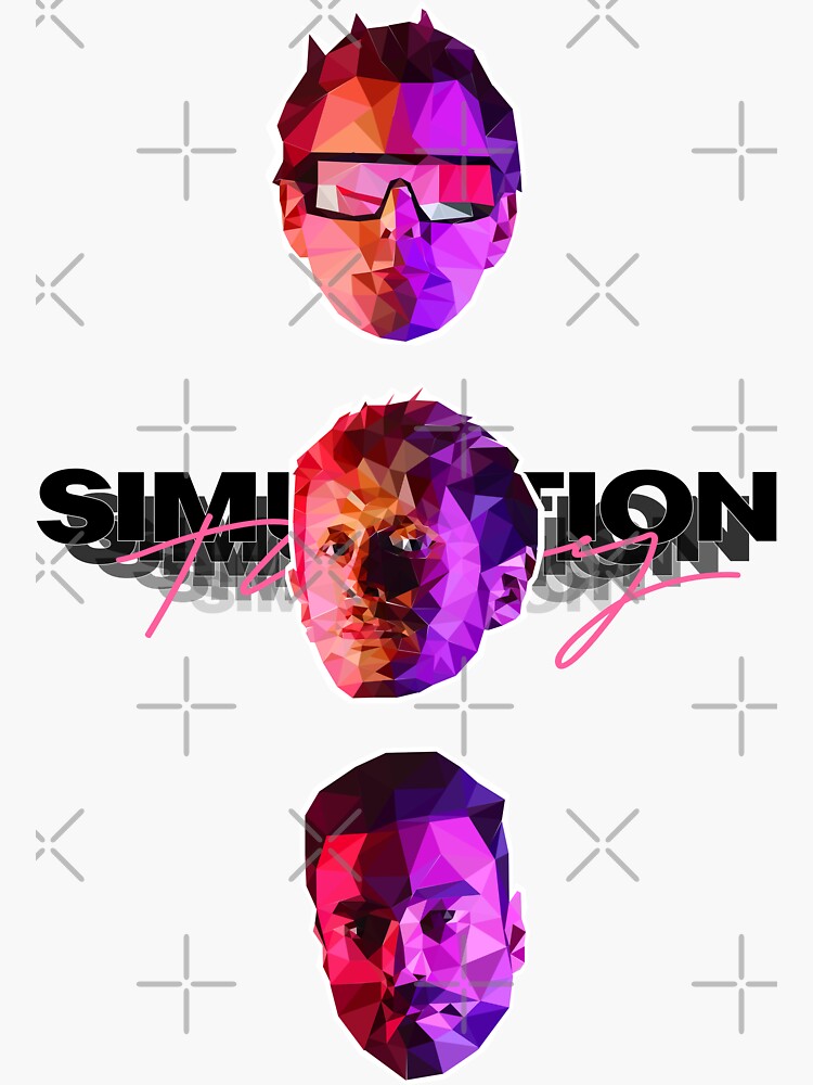 "Muse Simulation Theory low poly art" Sticker for Sale by mapherpineda ...