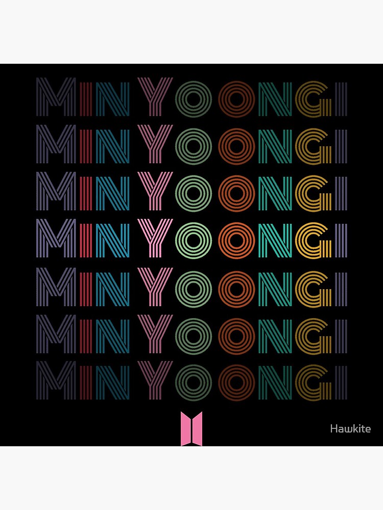 "BTS Suga Min Yoongi - Dynamite album cover style" Art Print by Hawkite ...