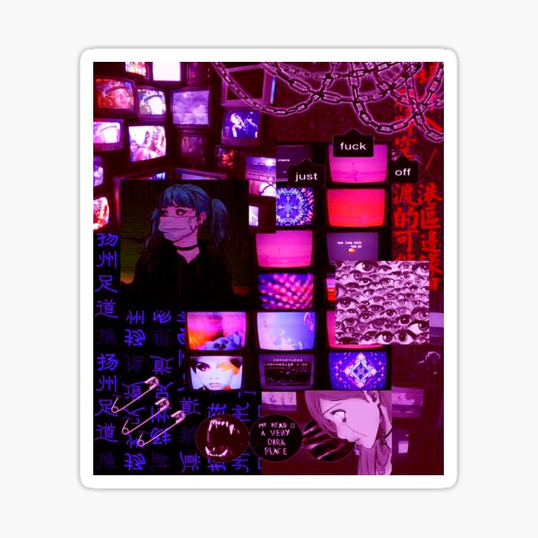 "Edit Aesthetic-Grunge/Edgy" Sticker for Sale by Angy-G | Redbubble