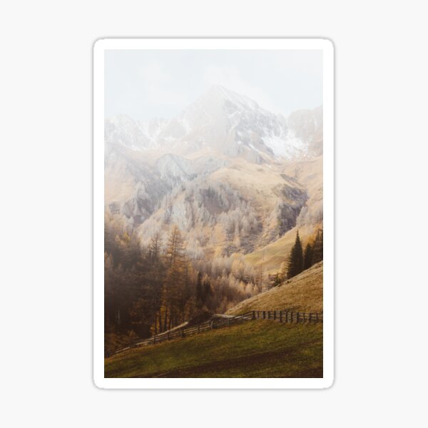 "Alps Autumn Mountains Forest" Sticker by TamDigitalPrint | Redbubble