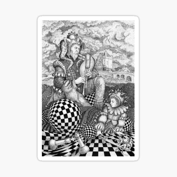 "Three Jesters (Artist Eva Barro)" Sticker for Sale by x8gallery ...