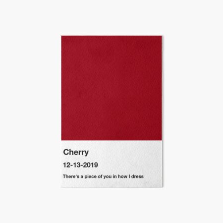 "Cherry Color Swatch" Art Board Print by ellies215 | Redbubble