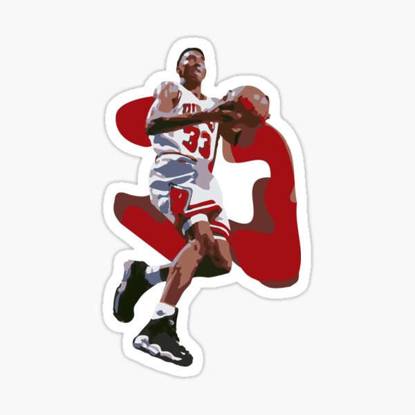 "Illustrated NBA - Scottie Pippen" Sticker for Sale by FranklinCo ...