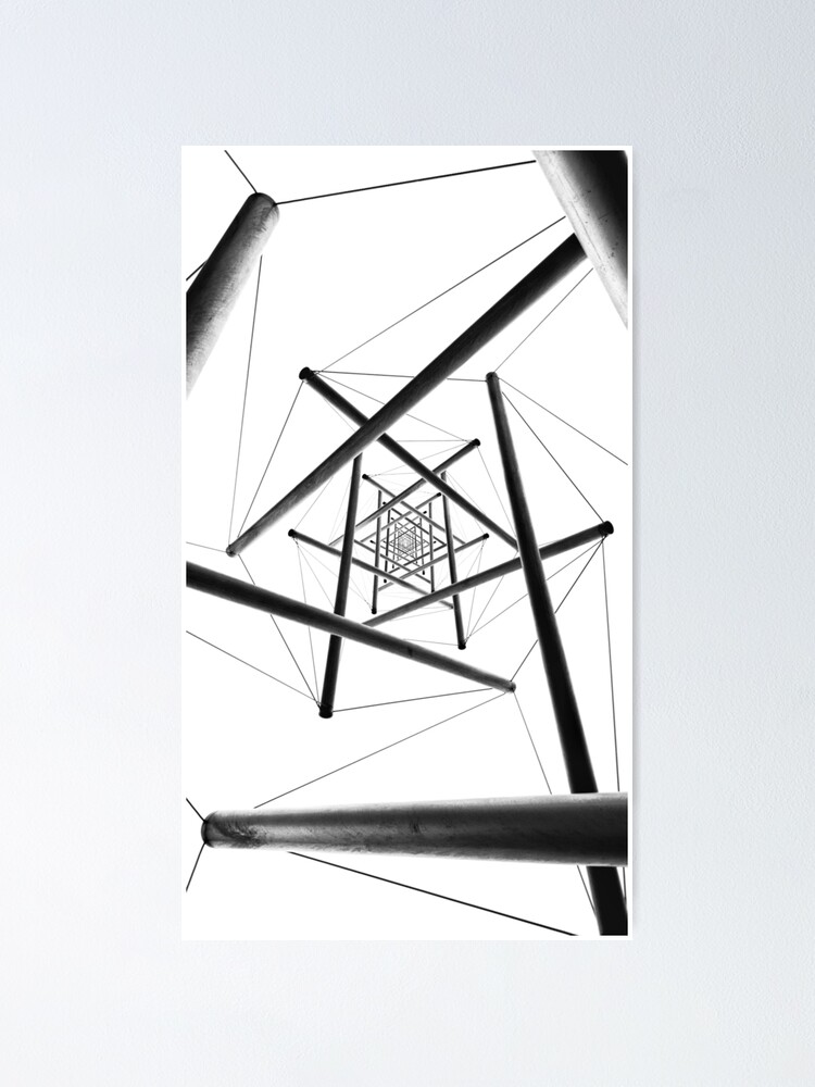 "tensegrity abstract" Poster by hemmoaz | Redbubble