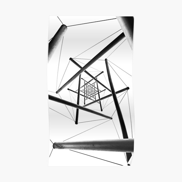 "tensegrity abstract" Poster by hemmoaz | Redbubble