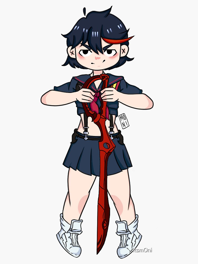 "Matoi Ryuko Uniforml ver." Sticker by itsm0ni | Redbubble