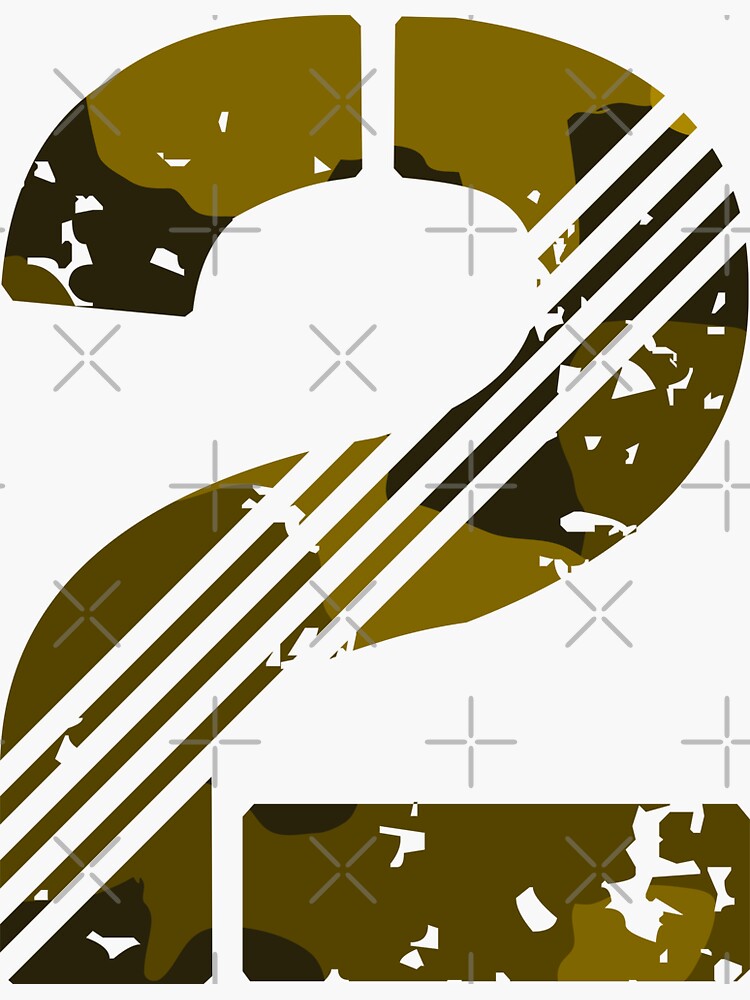 "Number 2" Sticker for Sale by -Gustavo | Redbubble