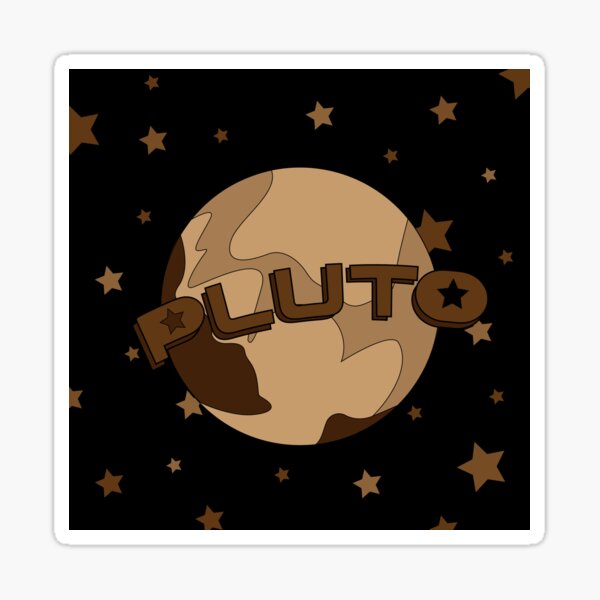 "Pluto" Sticker by brianarells | Redbubble