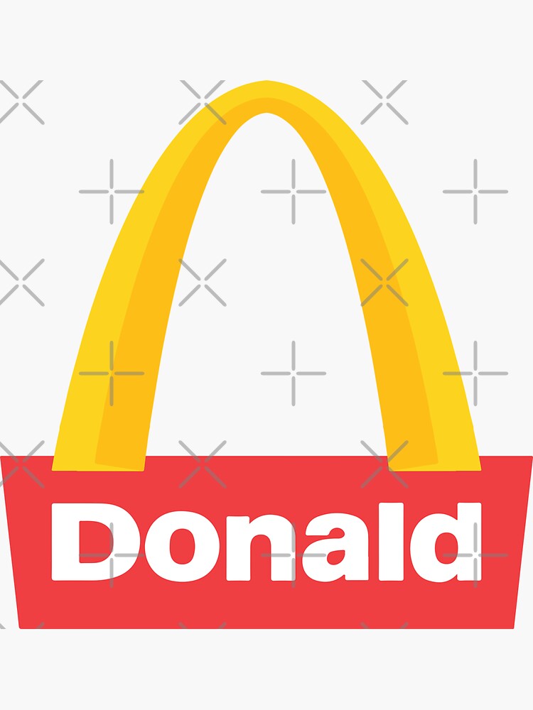 "Donald" Sticker for Sale by Finalarbiter9 | Redbubble